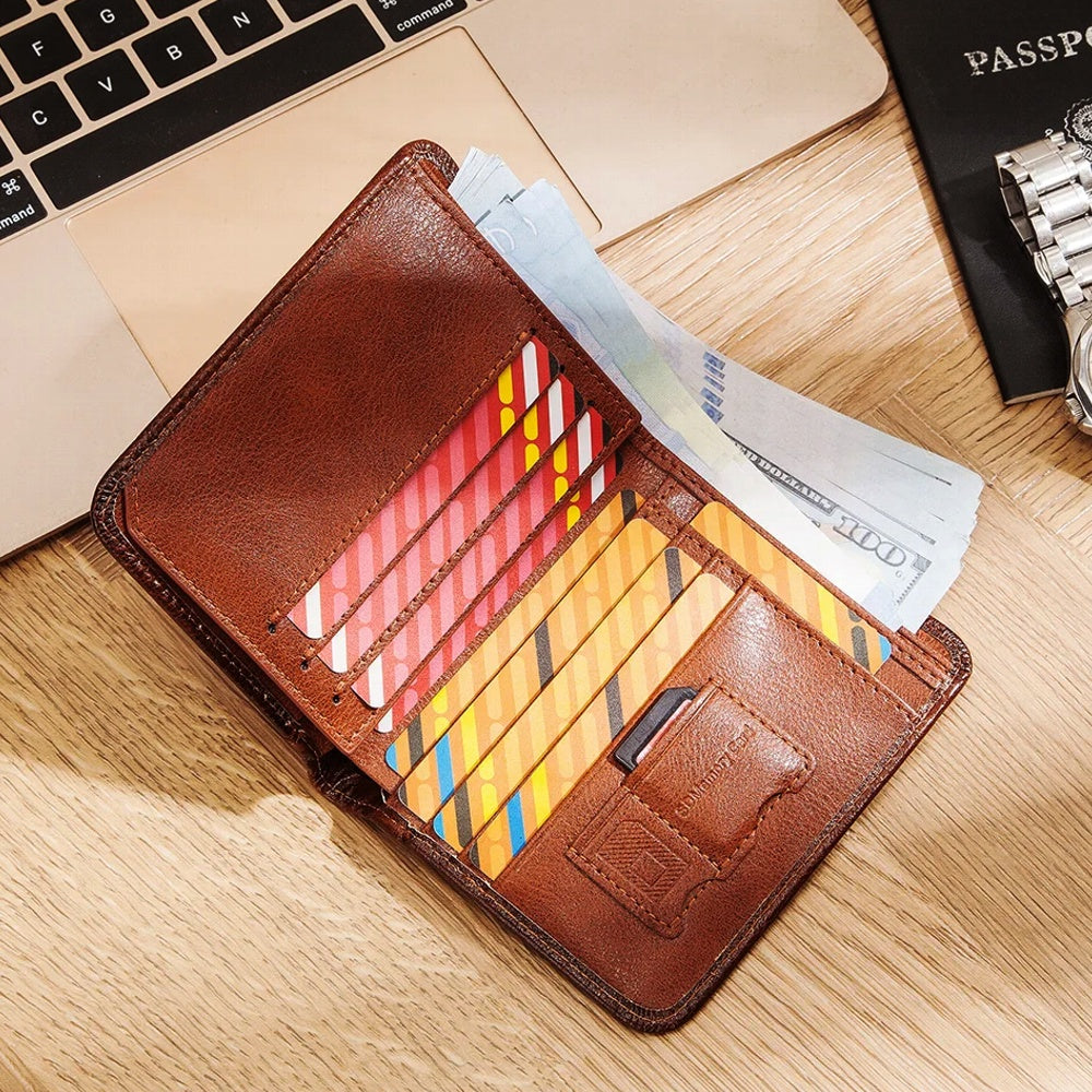 Slim RFID Men's Wallet: Versatile Multi-Functional Money Bag – Come4Buy ...