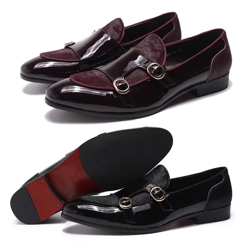 Men Loafers Gentlemen Wine Red Dress Shoes – Come4Buy eShop