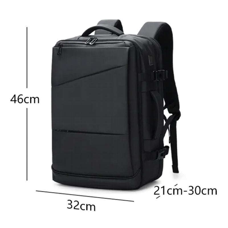Men Backpack Waterproof 17 Inch Laptop Black – Come4Buy eShop
