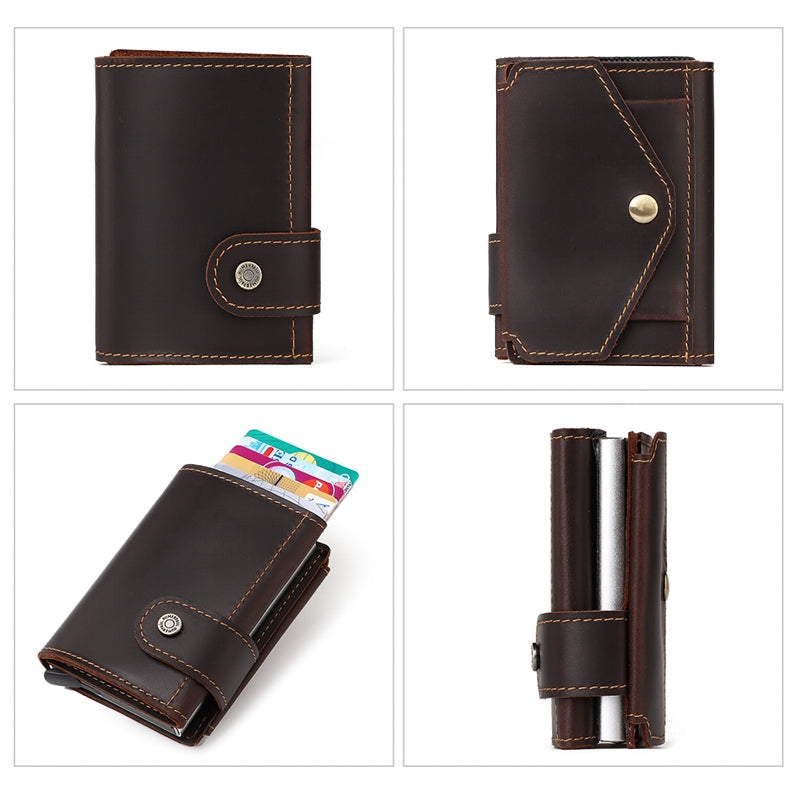 Men Rfid Card Holder Vintage Leather Coin Wallet – Come4Buy eShop