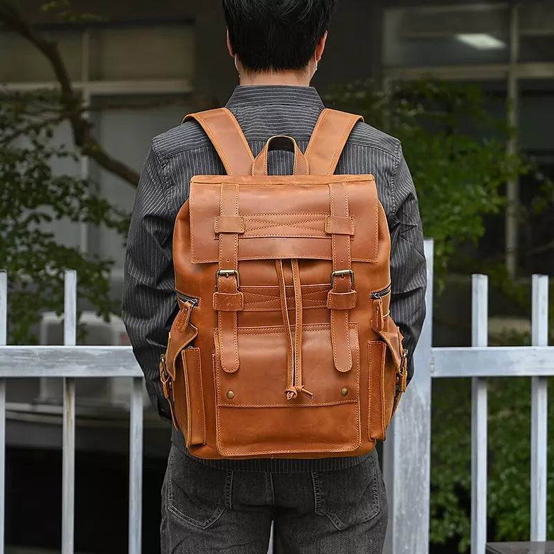 Men Backpack Luxury Cow Skin Leather – Come4Buy eShop
