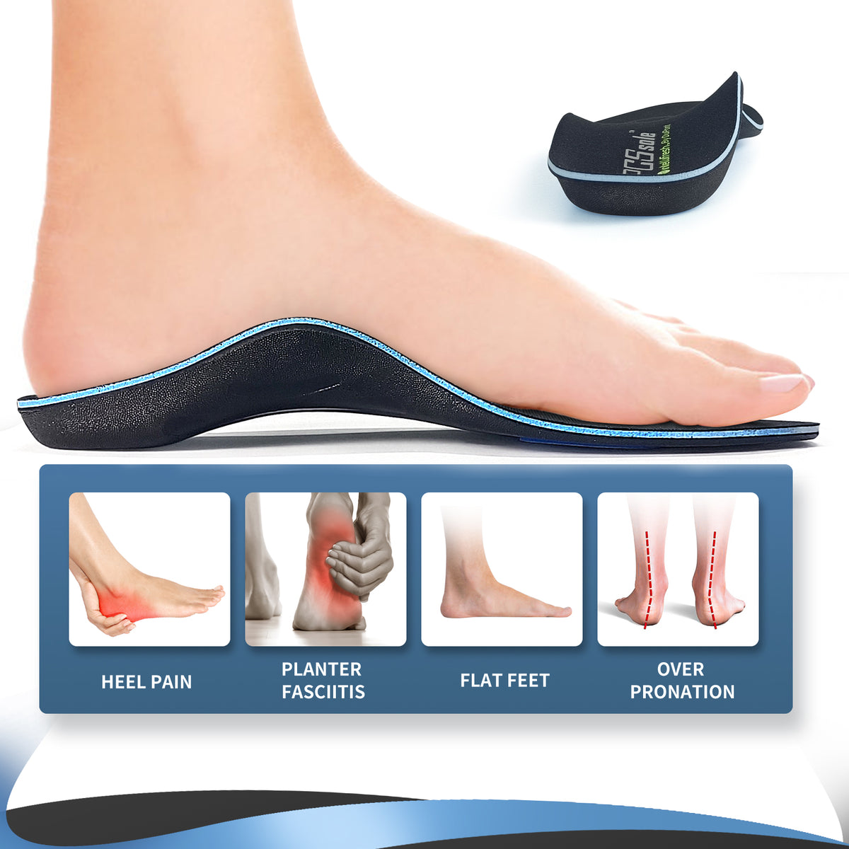 Flat Foot Orthopedic Insoles For Feet Arch Support – Come4Buy eShop