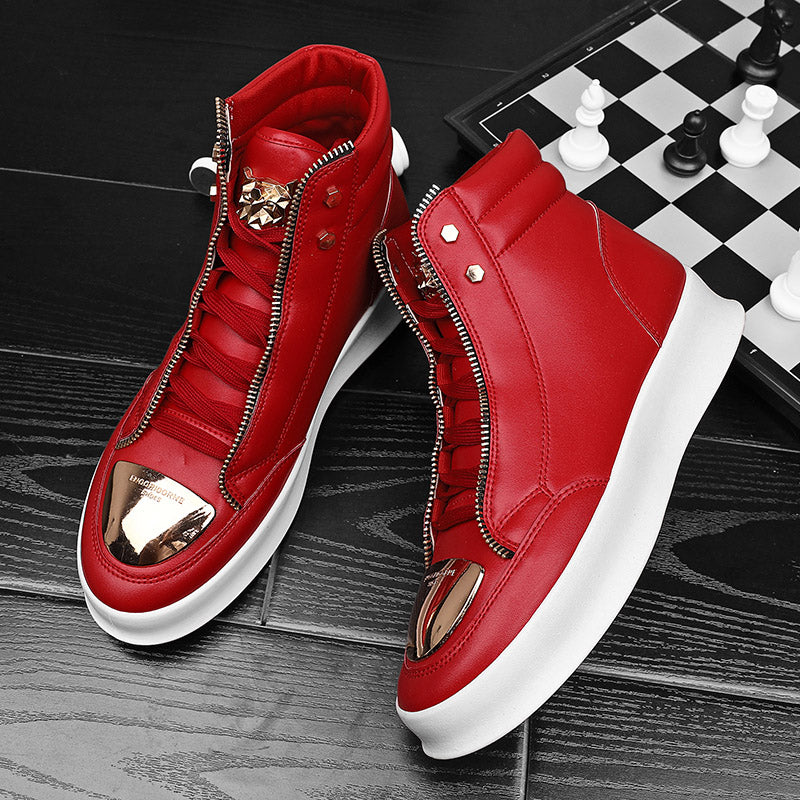 Luxury Red Sneakers Men Flat Hip Hop Sneakers – Come4Buy eShop